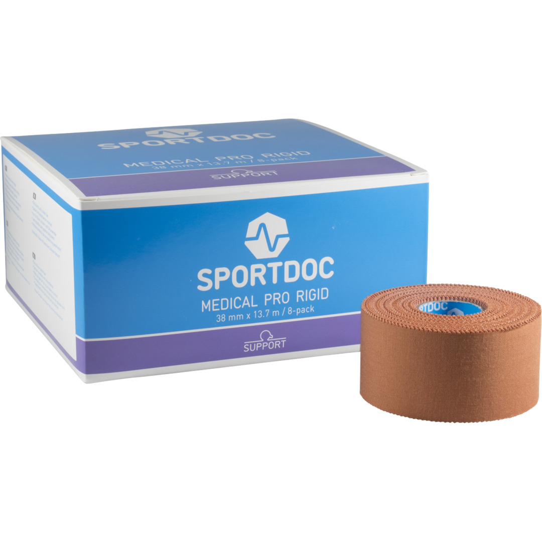 SPORTDOC Medical Pro Rigid 38mmx10m 8-pack tejp Brun | INTERSPORT