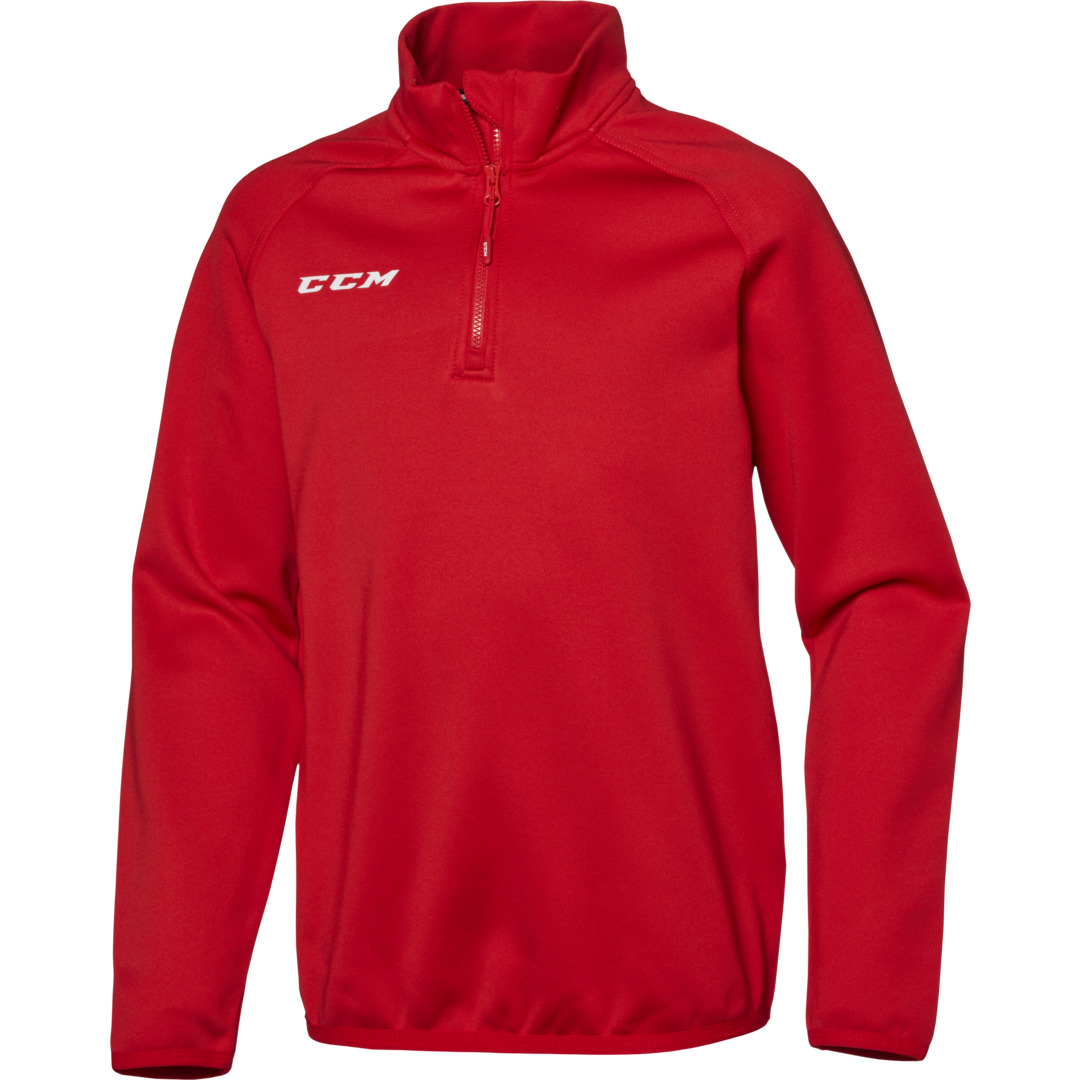 CCM Hockey Locker Room 1/4 ZIP Jr Röd | INTERSPORT