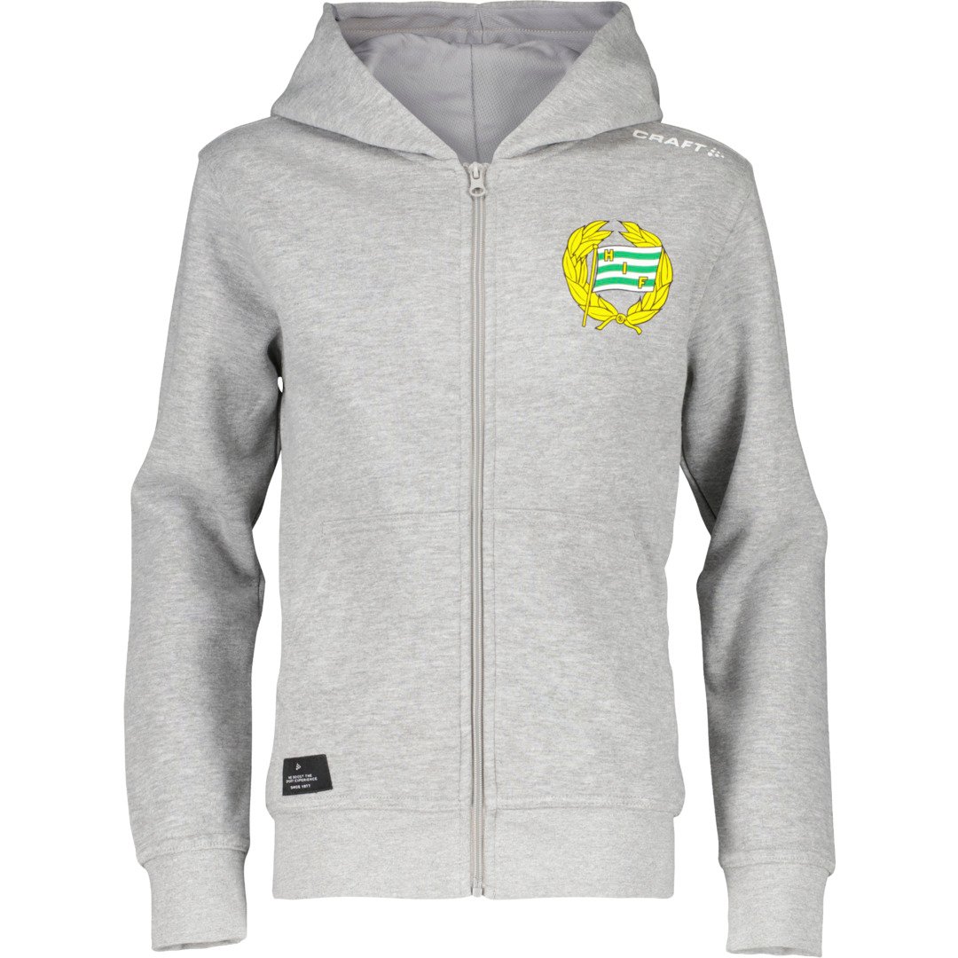 Hammarby Logo FZ Jr Hoodie Grå | INTERSPORT