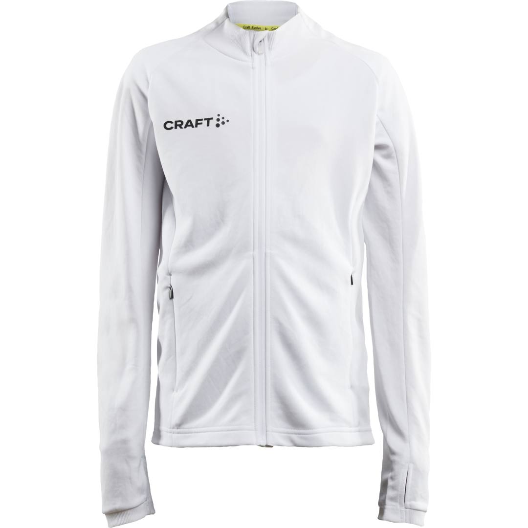 Craft Evolve Fullzip Jr Träningsjacka Vit | INTERSPORT