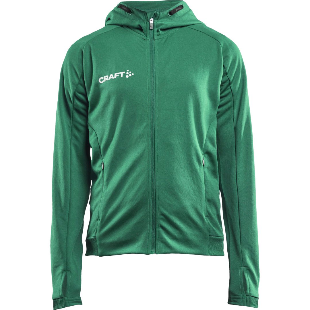 Craft Evolve Fullzip Jr Hood Grön | INTERSPORT