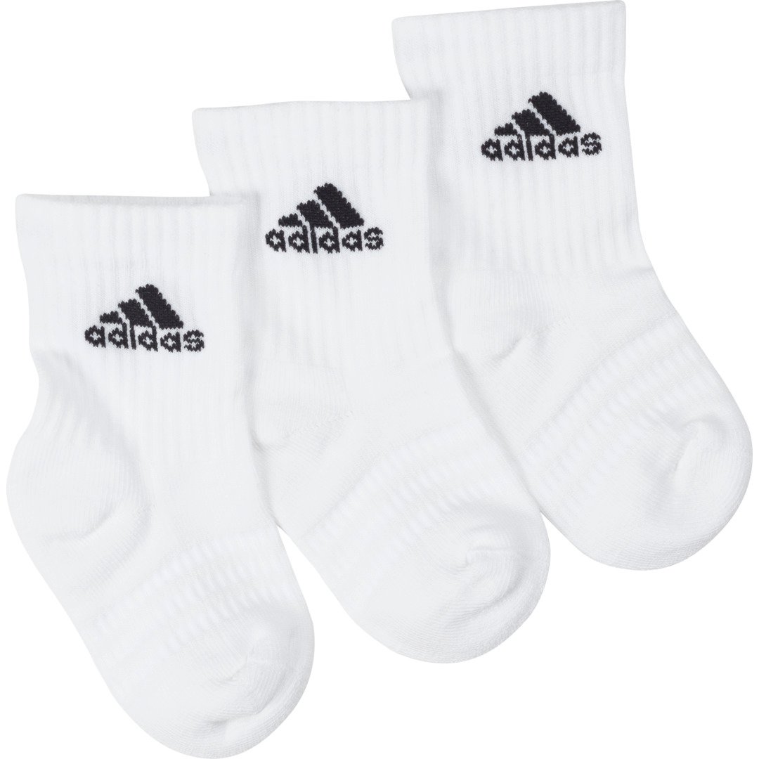 adidas Cushioned S Crew 3-pack MR strumpor Vit | INTERSPORT