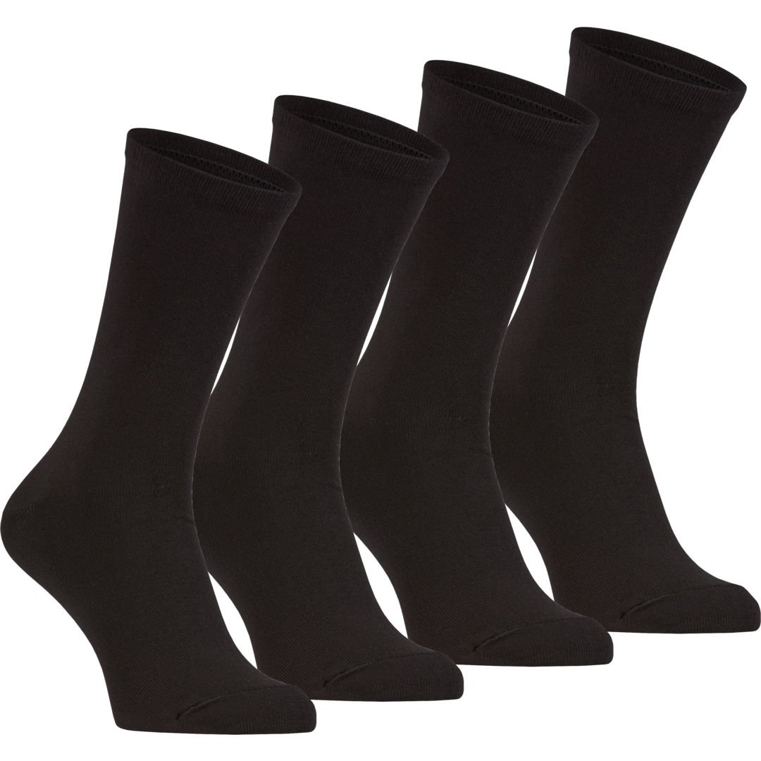 Firefly Cotton 4-pack strumpor Svart | INTERSPORT