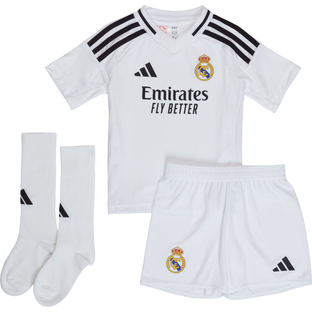 adidas Real Madrid 24/25 Home JR matchställ - WHITE - Köp online hos ...