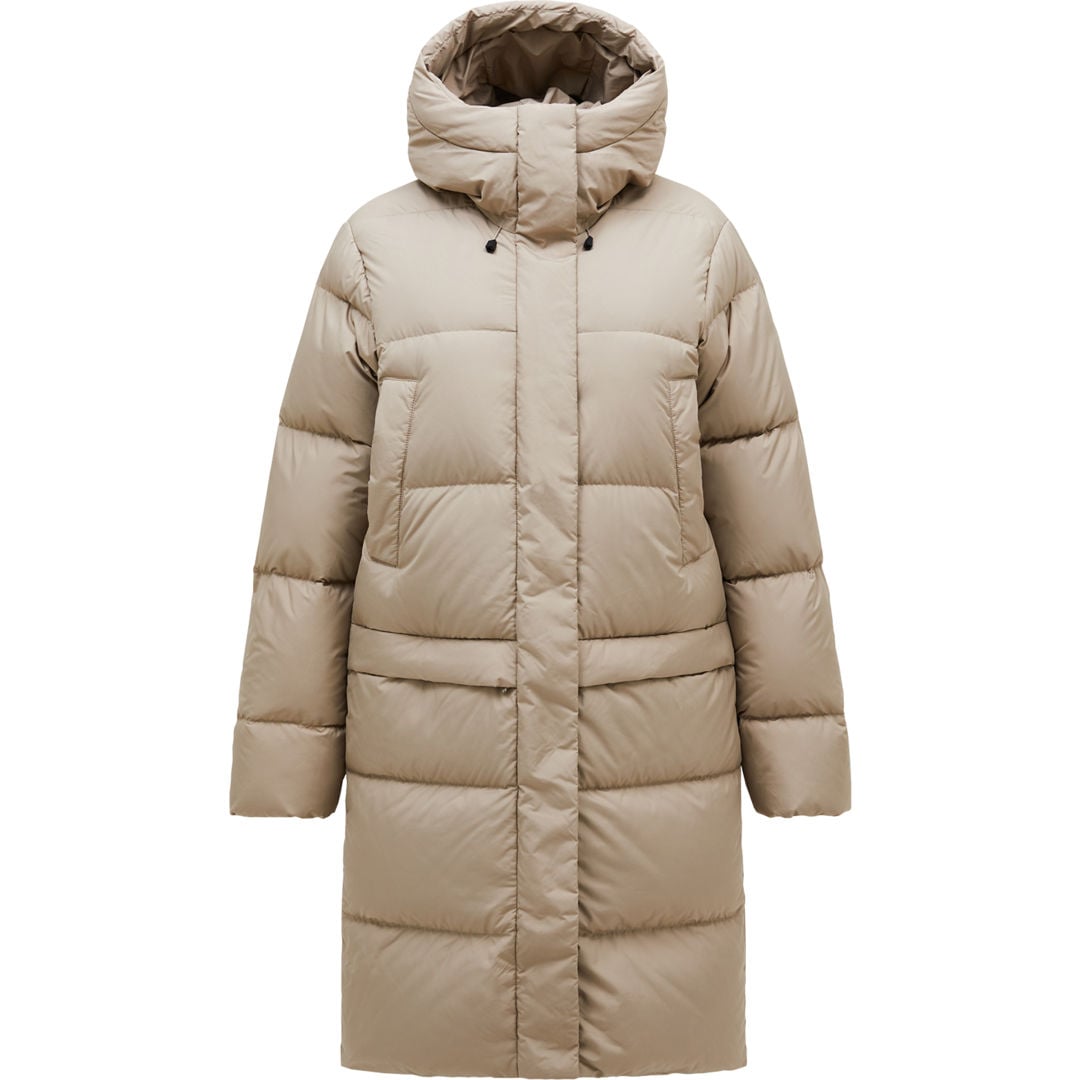 Peak Performance Quiver Down Parka W vinterjacka Beige | INTERSPORT