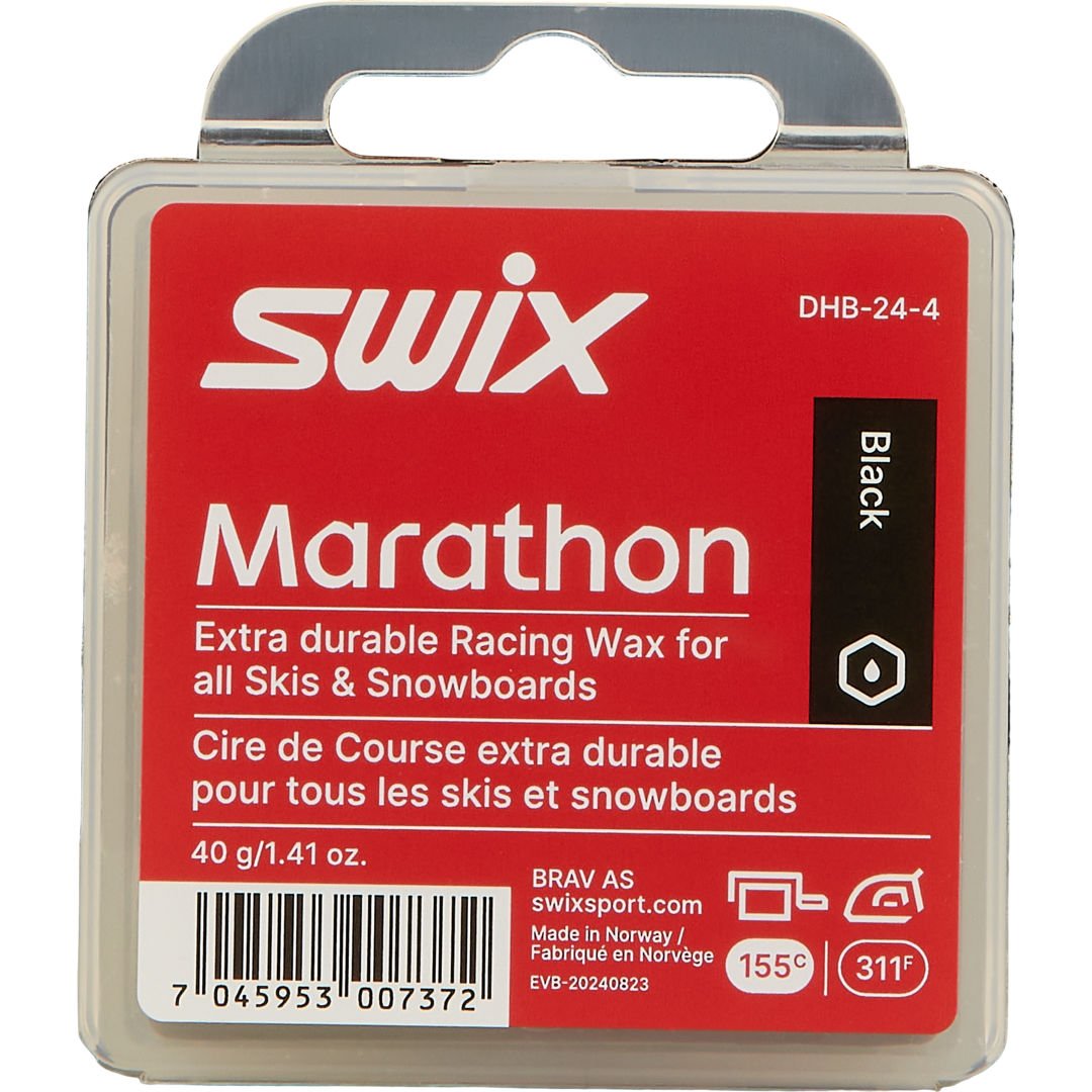 Swix Marathon Black 40g glidvalla Svart | INTERSPORT