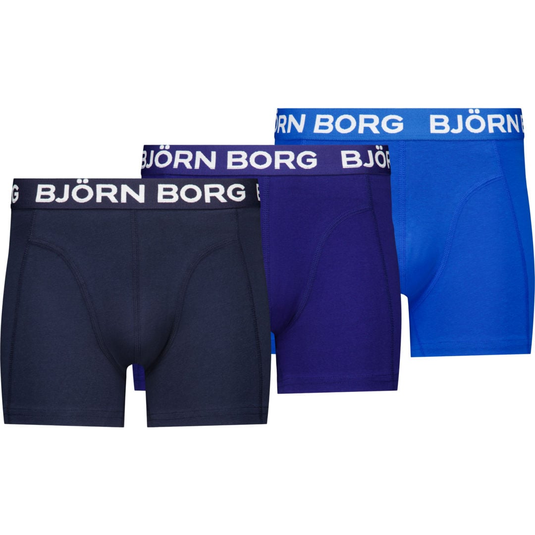 Björn Borg Cotton Stretch 3-pack JR kalsonger Blå | INTERSPORT