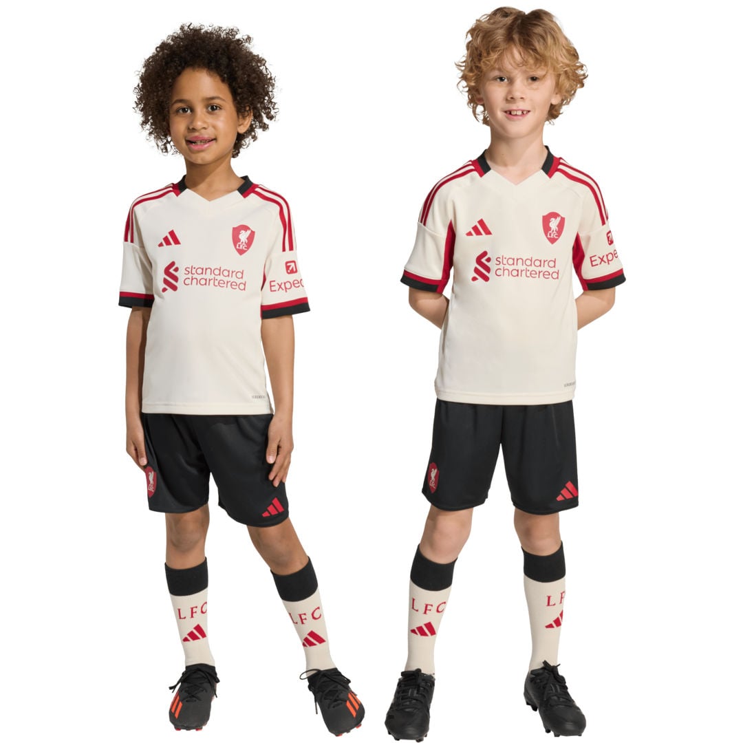 adidas Liverpool FC 25/26 Away MR matchställ Beige | INTERSPORT