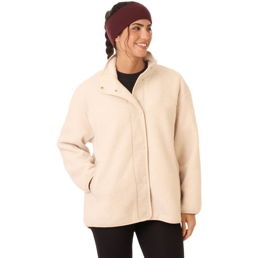 Firefly Ella Pile W fleecejacka Vit | INTERSPORT