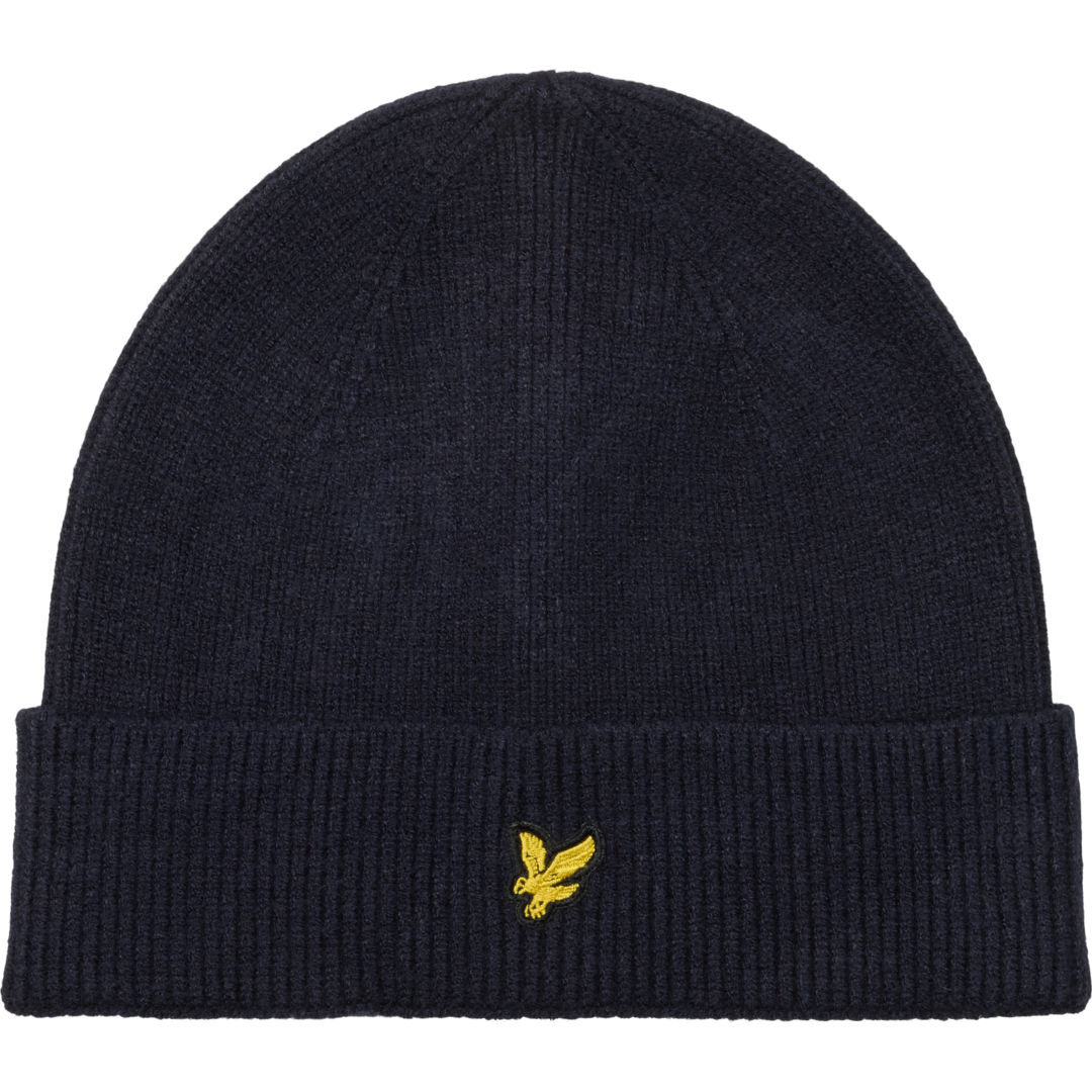 Lyle & Scott Knitted Ribbed JR mössa Blå | INTERSPORT