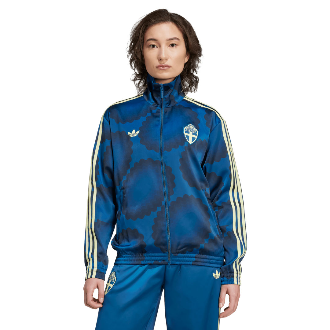 adidas Sweden W träningsjacka Blå | INTERSPORT